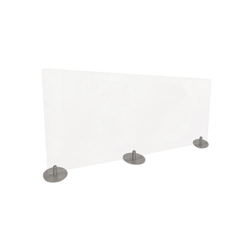 Ghent Desktop Free Standing Acrylic Protection Screen, 29 X 5 X 24 ...