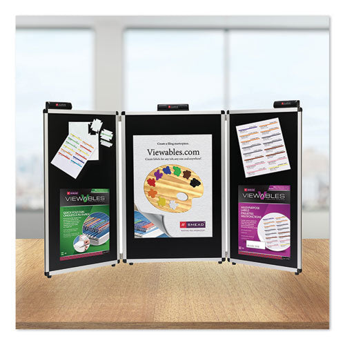 Justick Three-panel Electro-surface Table-top Expo Display, 72" X 36 ...