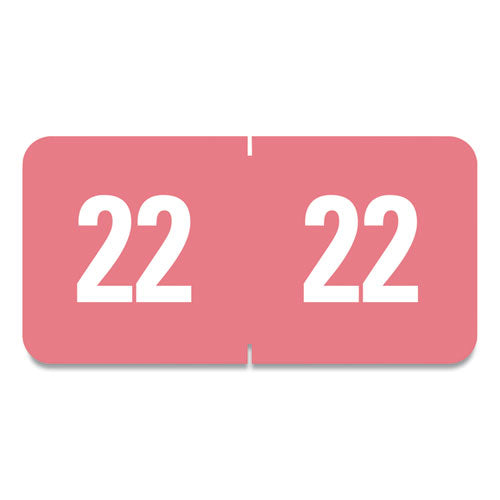 Yearly End Tab File Folder Labels, 22, 0.5 X 1, Pink, 25-sheet, 10-she ...
